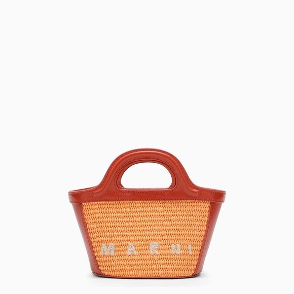 Marni | Bags | Marni Micro Tropicalia Beige Leather And Rafia Handbag ...